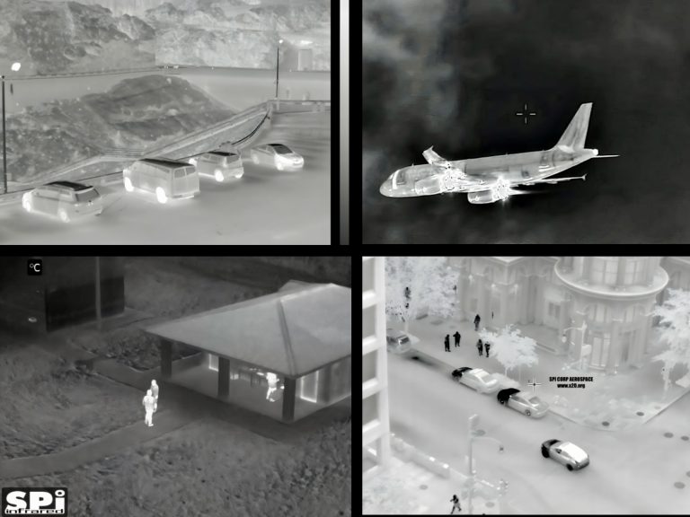 Drone thermal camera for UAS Eo/Ir gyrostabilized flir imaging SPI Corp