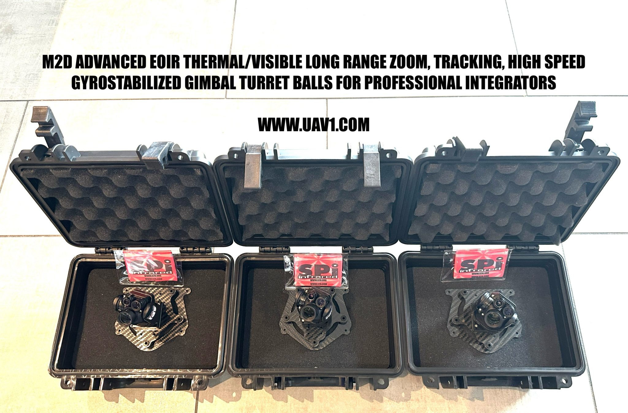 Long range drone thermal camera flir gimbal stabilized EOIR